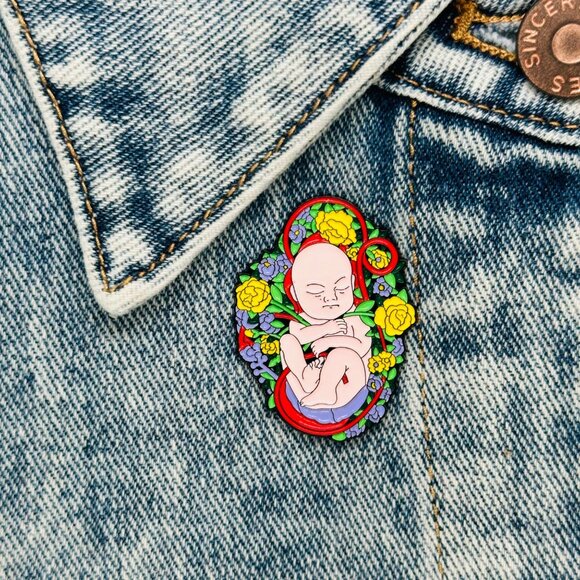 Other | Jewelry | Pin Enamel Baby Womb Nurse Doctor Anatomy Enamel Pin ...